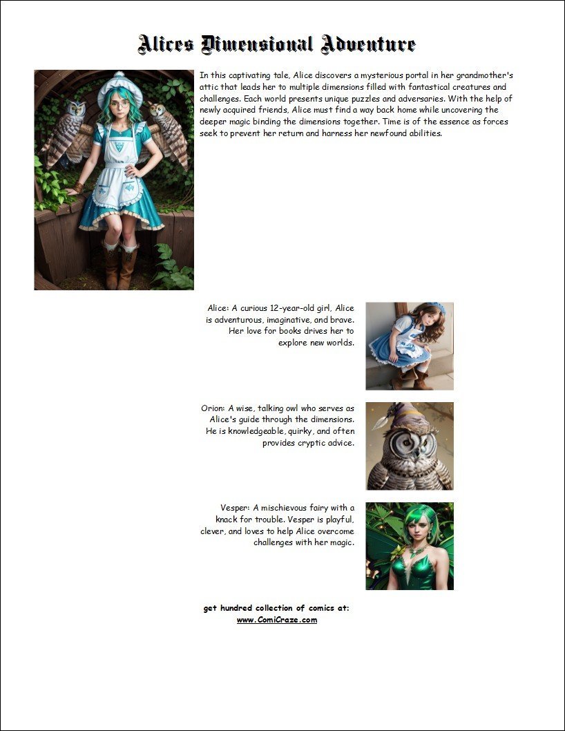 Alices Dimensional Adventure – ComiCraze